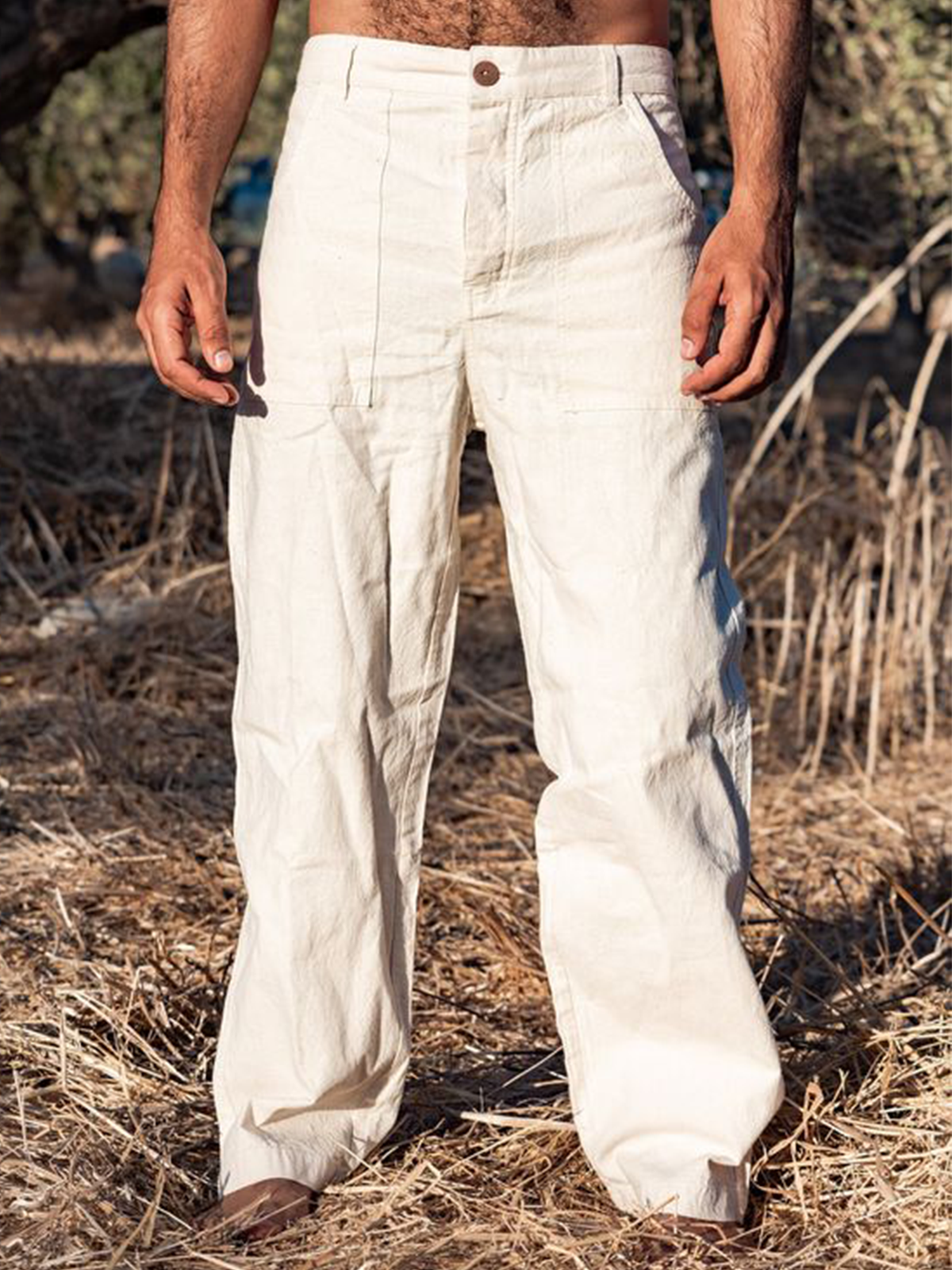 Cotton linen style American linen casual pants | hawalili