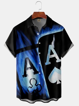Men's Casual Short Sleeve Hawaiian Shirt with Chest Pocket | hawalili