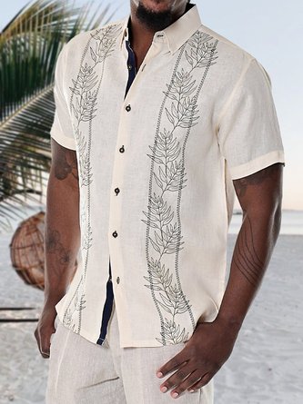 Leaf Short Sleeve Guayabella Shirt | hawalili
